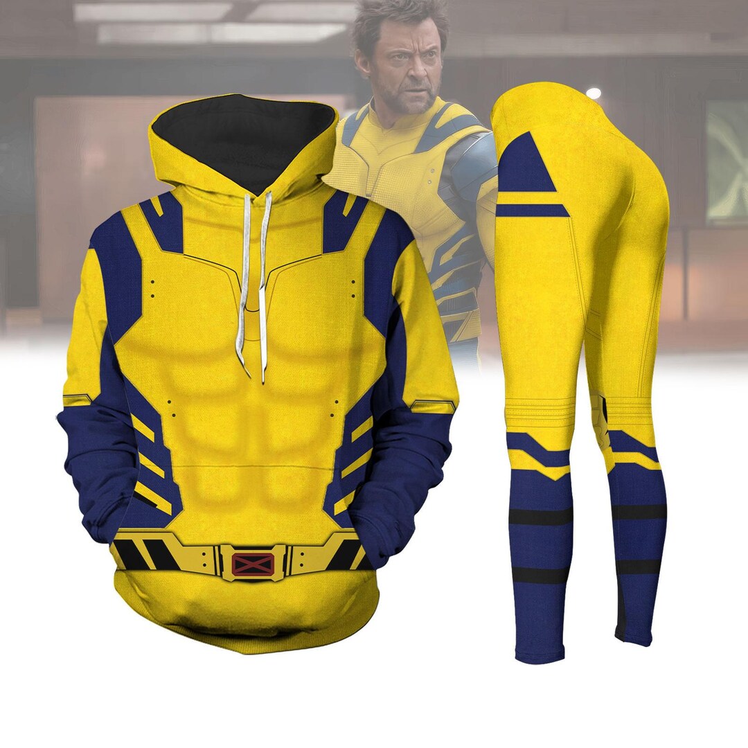Halloween Costume, Wolverine Cosplay Hoodie, Wolverine Legging, Xmen ...