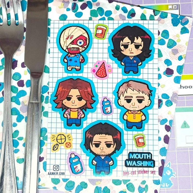 Mouthwashing Stickers - Etsy