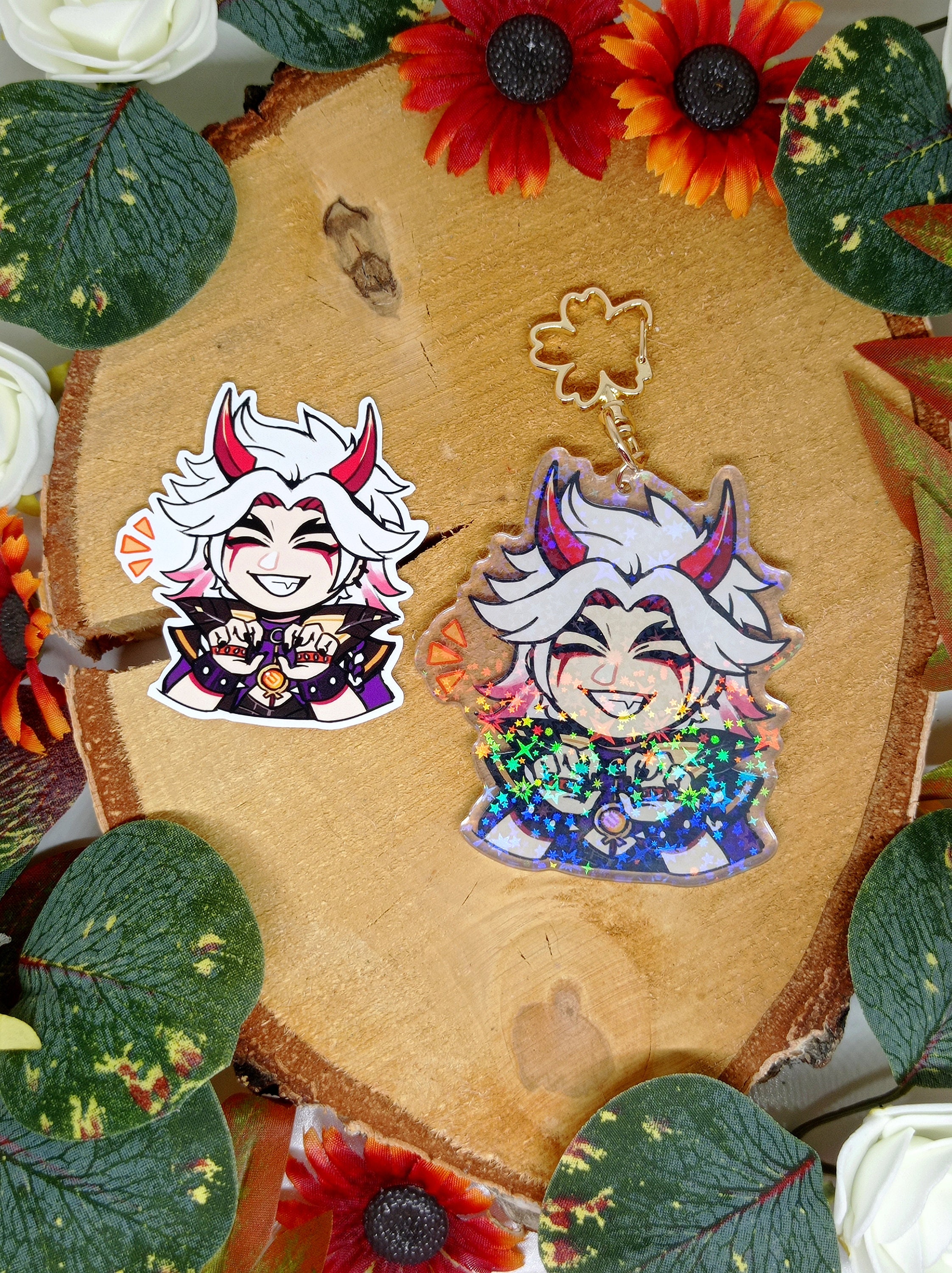 Itto Arataki genshin Impact Keychain Sticker - Etsy