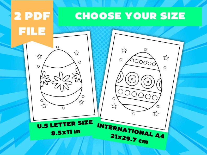 Easter Egg Coloring Pages: Fun Printable Activities for Kids Easter ...