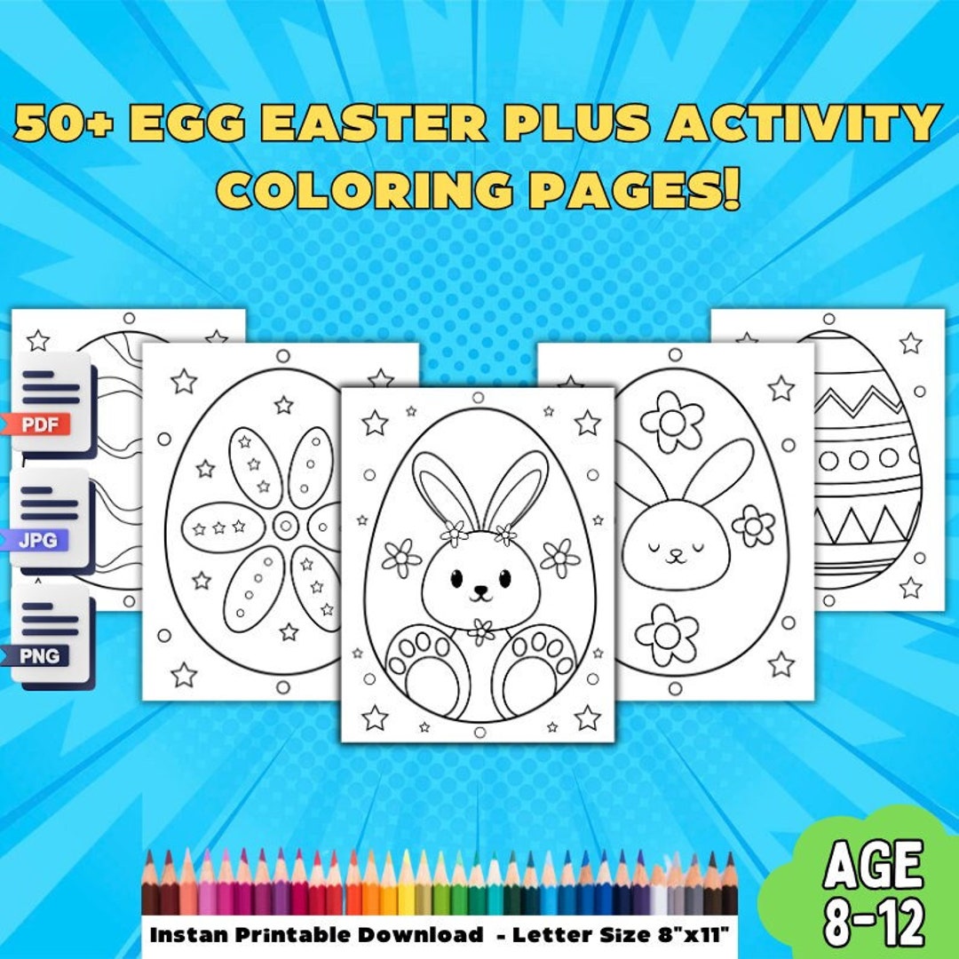 Easter Egg Coloring Pages: Fun Printable Activities for Kids Easter ...