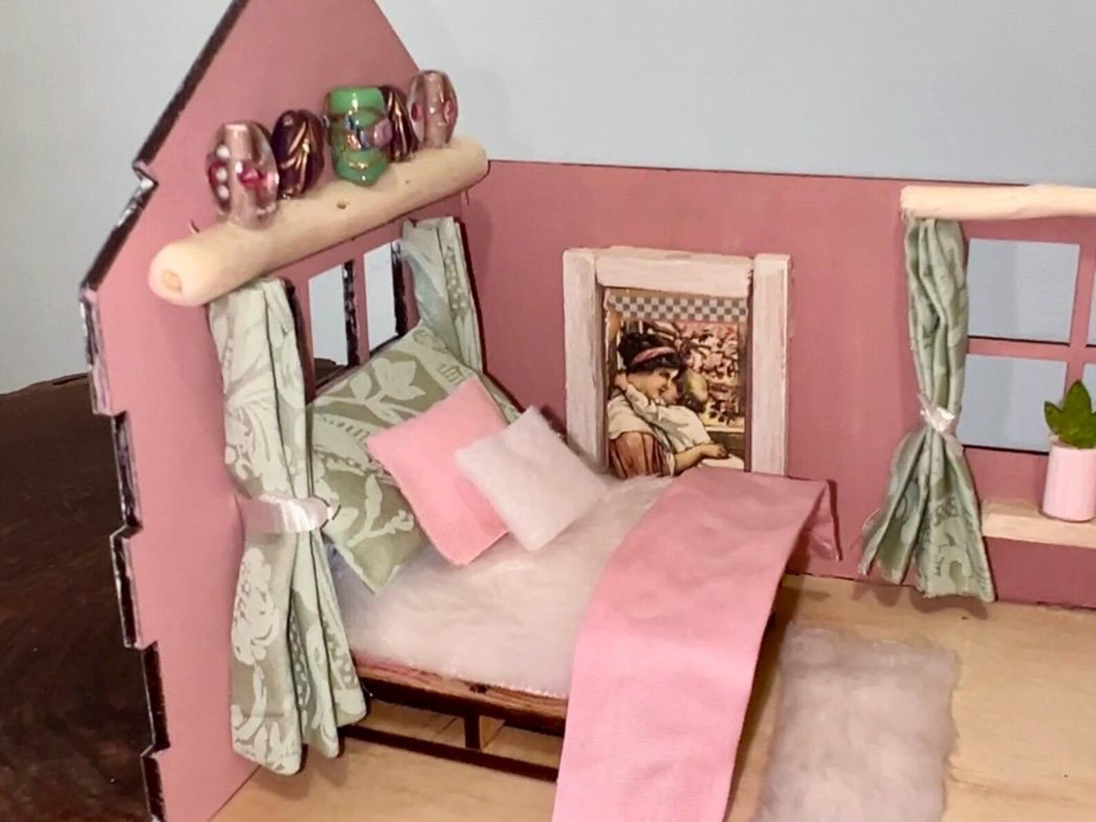 Unique Miniature Dollhouse With Handcrafted Furniture and Decor,travel ...