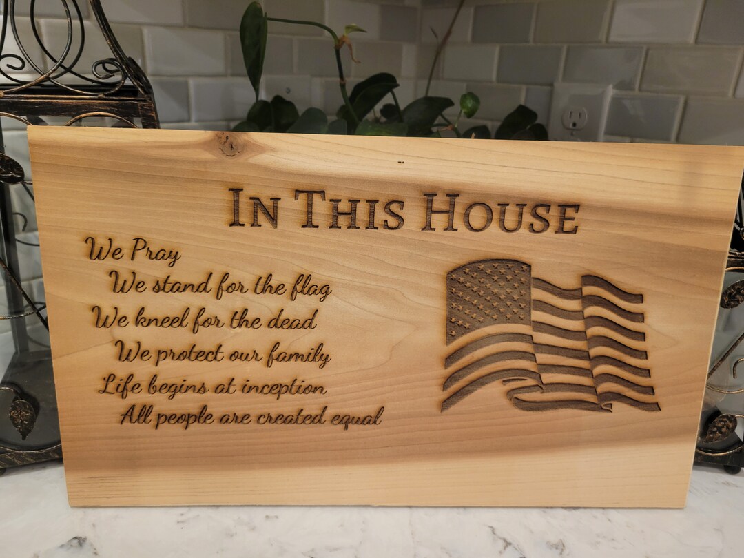 American Values Flag Sign | Cabin Decor | 3D Family Sign | Bar Sign ...