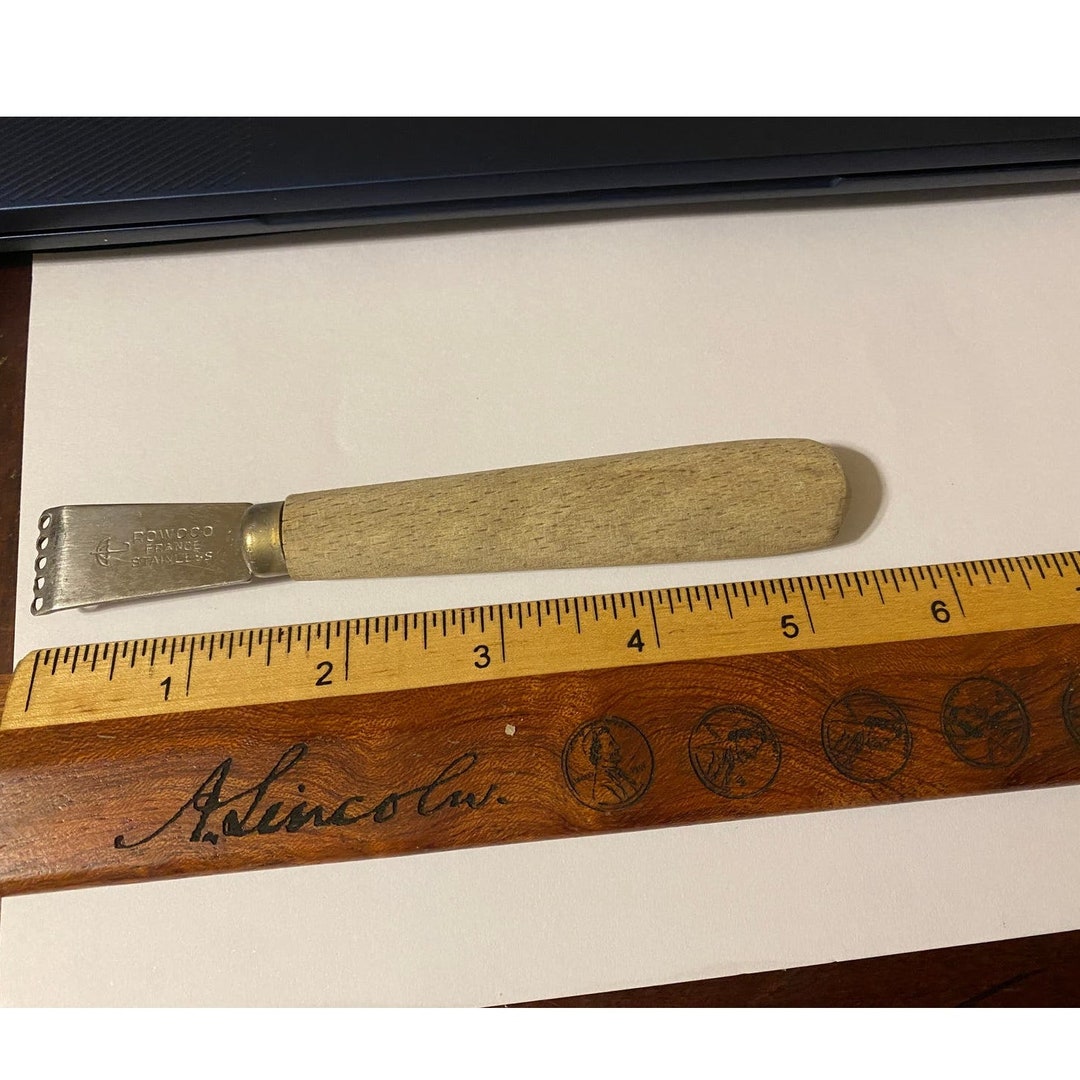 Rowoco France Stainless Zester With Wooden Handle 6 Inches Great ...