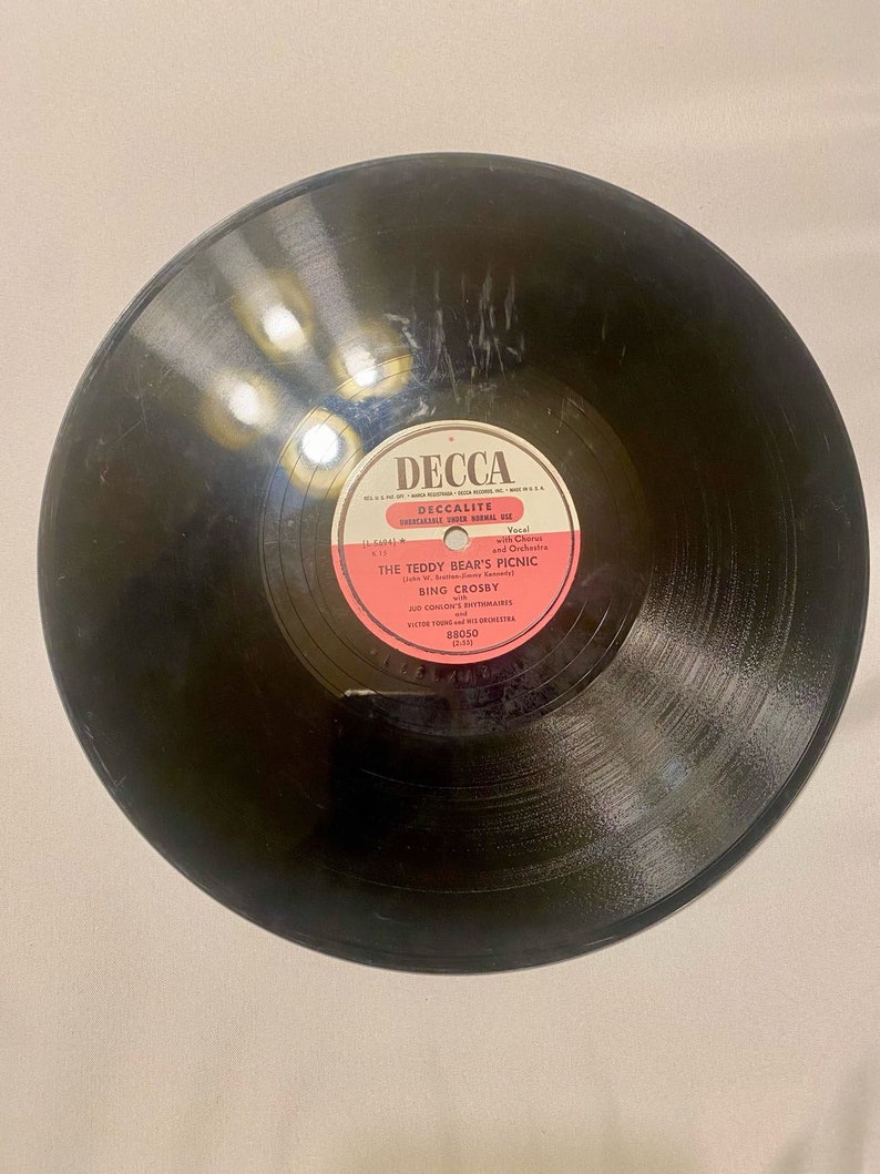 Vintage Bing Crosby Sings Rudolph Vinyl Record Album 1950 Original ...