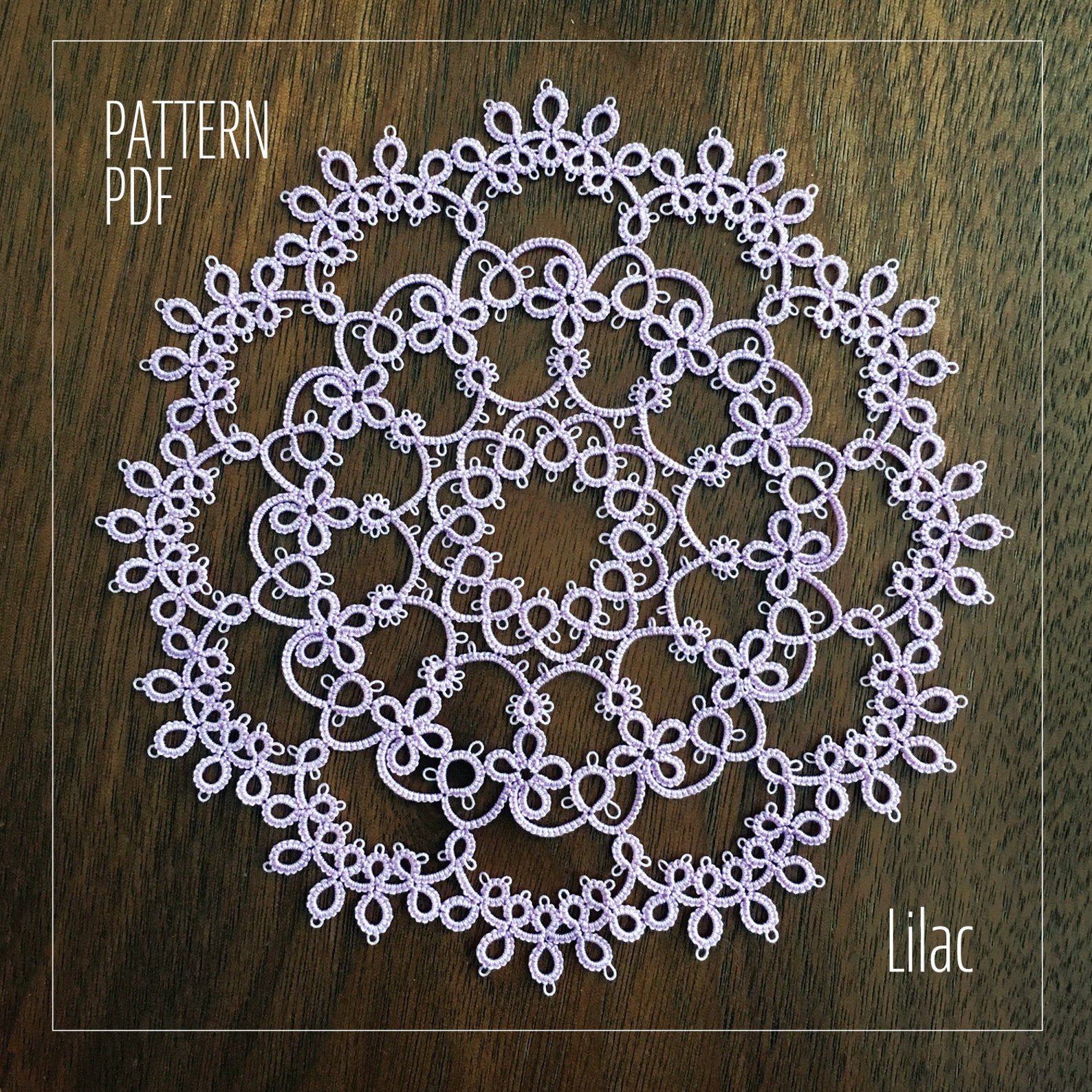 LILAC, Tatting Lace Digital Pattern - Etsy