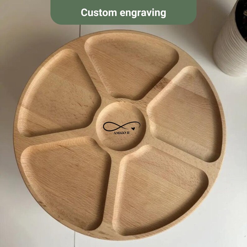 Handmade Beech Picnic Tray Table With Engraving Option, Portable Wooden ...