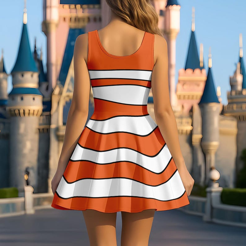 Nemo Skater Dress, Finding Nemo Cosplay Costume, Cosplay Women Dress ...