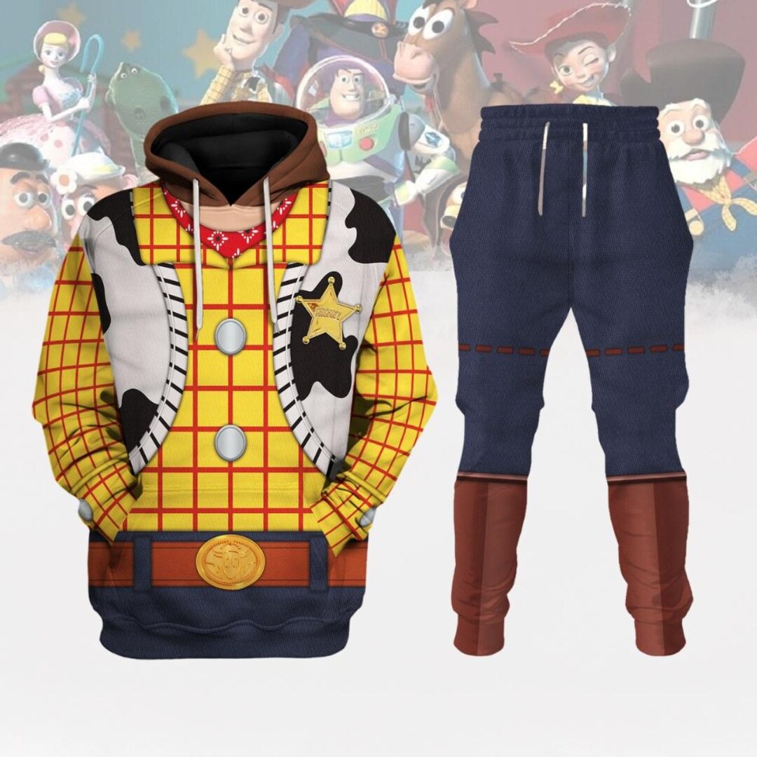Toy Story Woody Costume Cosplay Shirt, Disney Costume Hoodie, Woody ...