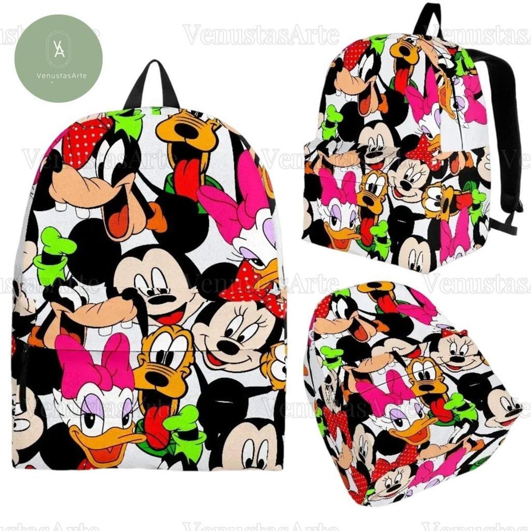 Mickey Mouse Backpack Mickey And Friends Backpack Mickey Cute Backpack Disneyland Backpack