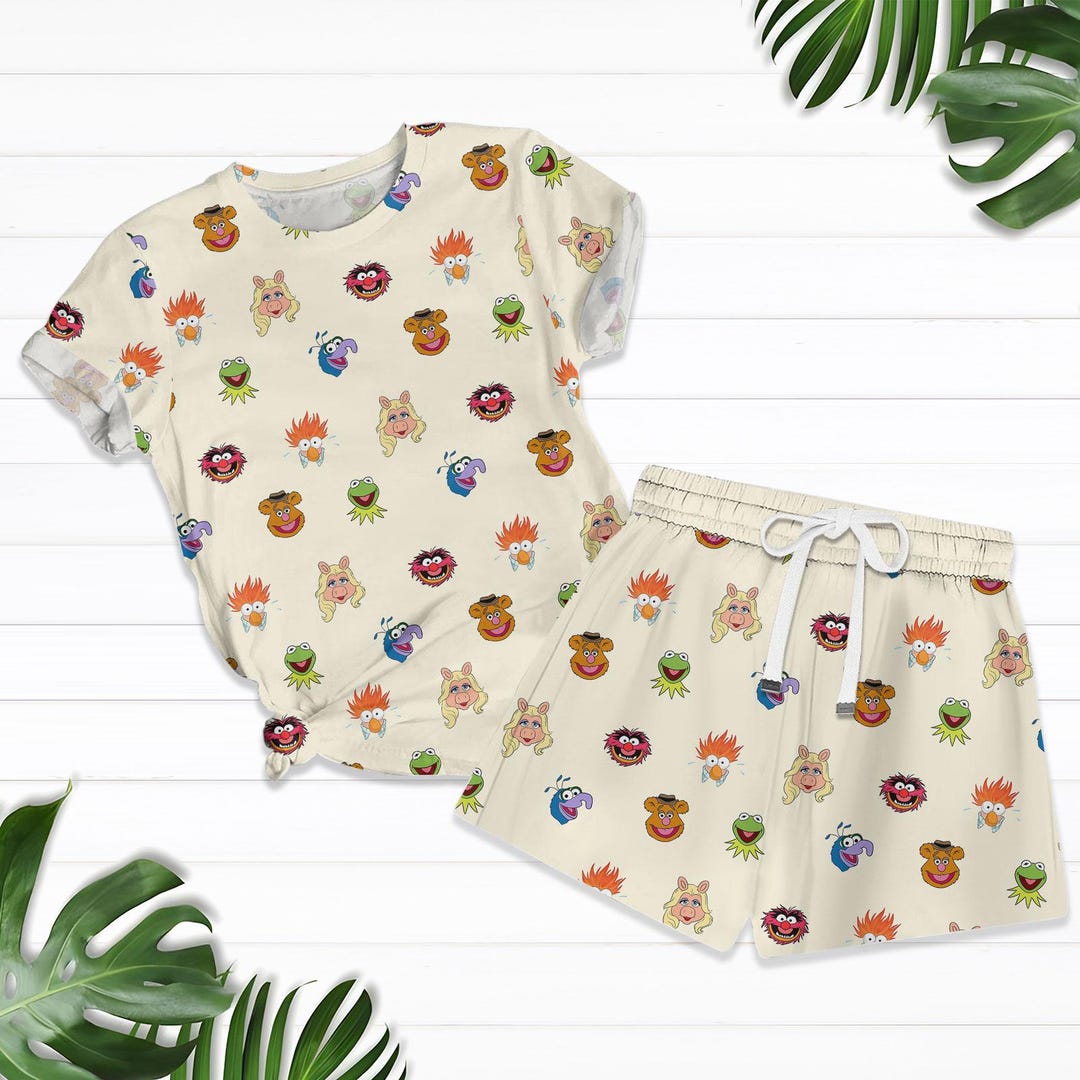 The Muppets T-shirt and Shorts Set, Funny Cartoon Pajama Outfit, the ...