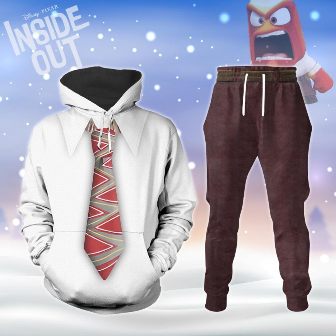 Inside Out Anger Cosplay Shirt, Disney Anger Cosplay Costume, Pixar ...