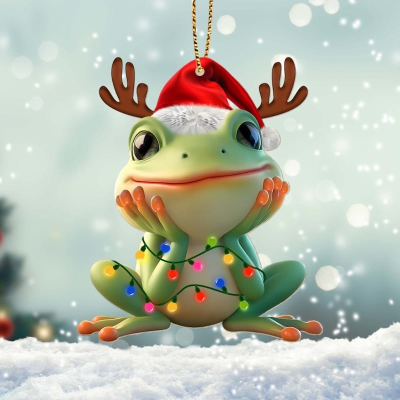 Christmas Frog - Etsy