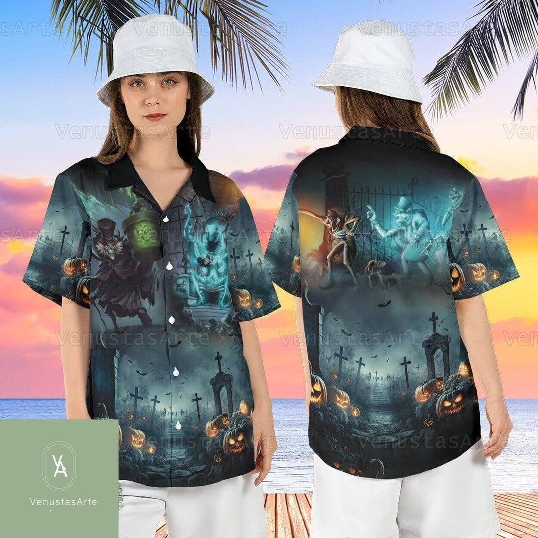 Haunted Mansion Hawaiian Shirt, Haunted Mansion Button Shirt, Haunted ...