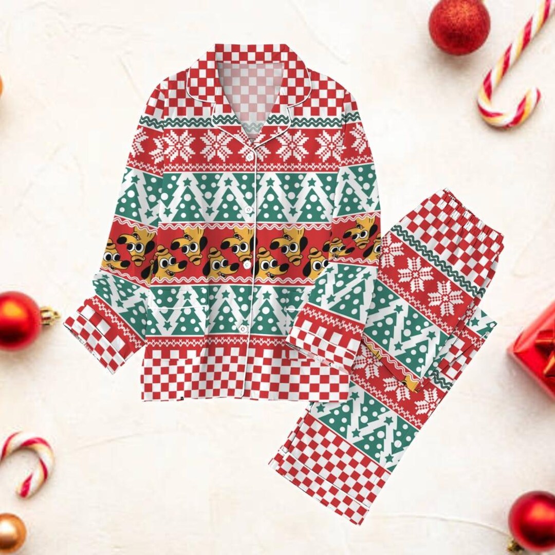 Everything is Fine Dog Pajamas, Dog Meme Holiday Pajamas, Cute Xmas ...