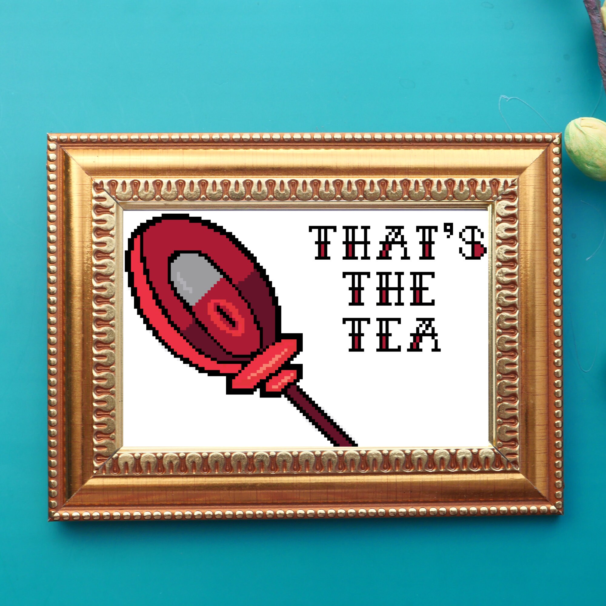 That's the Tea Alastor Quote Cross Stitch Pattern - Etsy