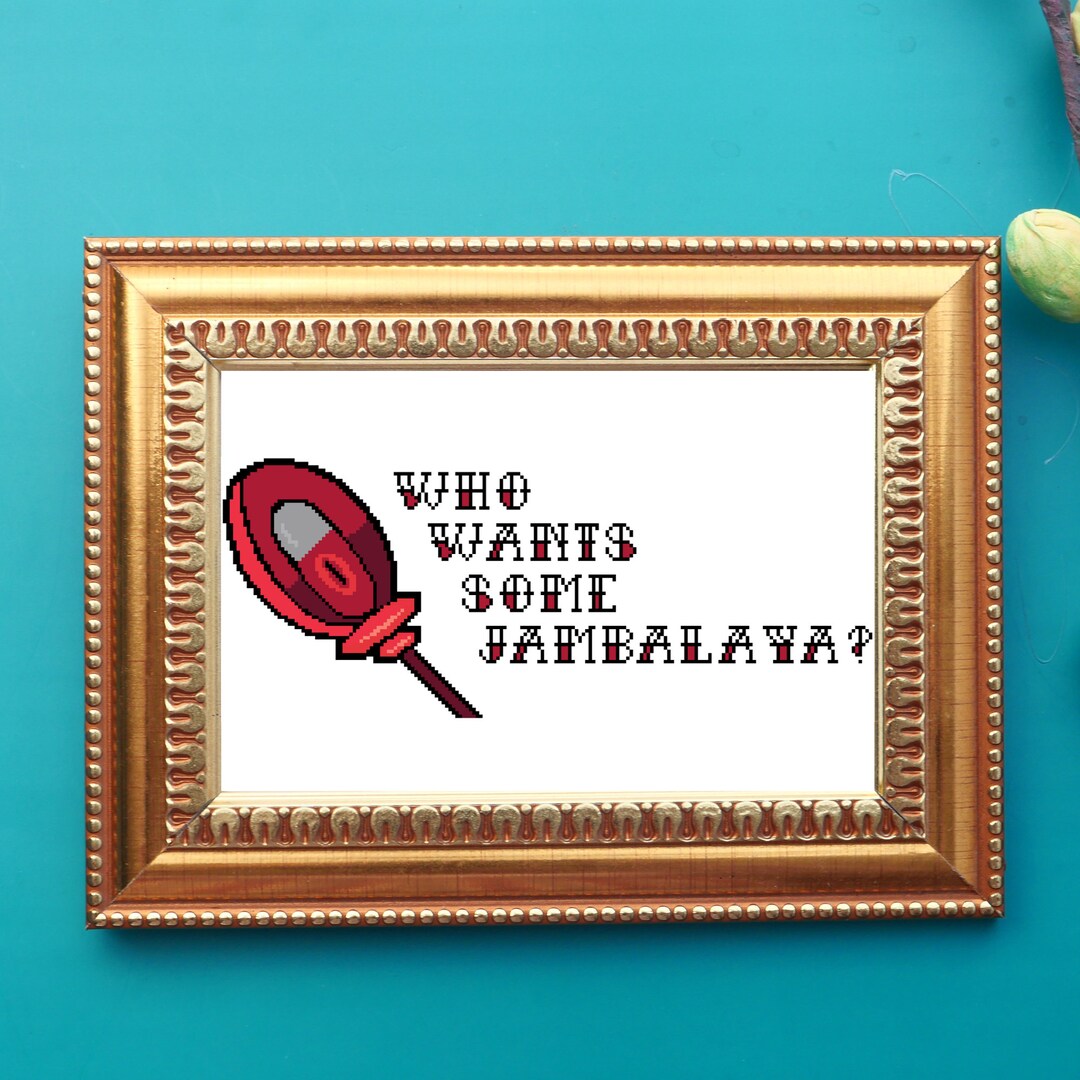 Who Wants Jambalaya Cross Stitch Pattern - Etsy