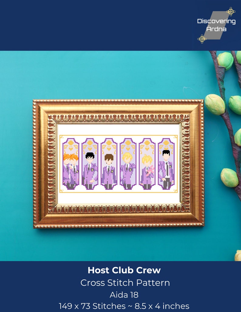 Host Club Crew Cross Stitch Pattern - Etsy