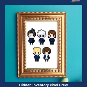 Hidden Inventory Pixel Crew Cross Stitch Pattern - Etsy