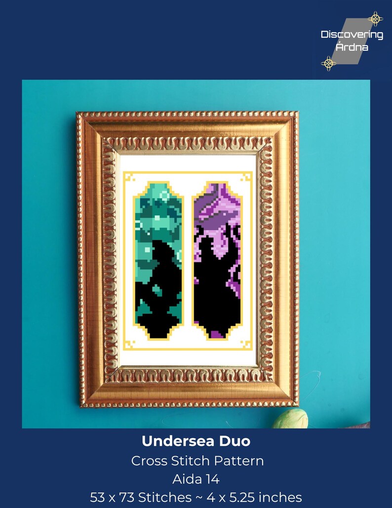 Undersea Duo Cross Stitch Pattern - Etsy