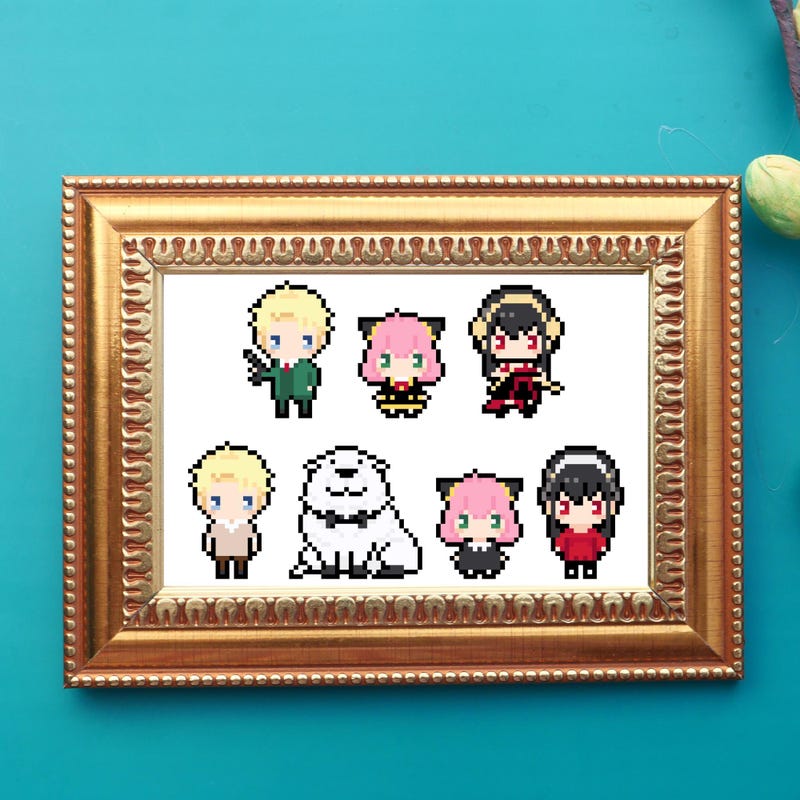 Cross Stitch Spy Family - Etsy UK