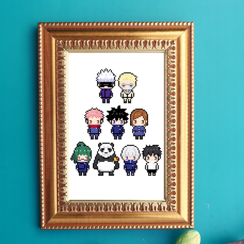 Anime Cross Stitch Kit - Etsy