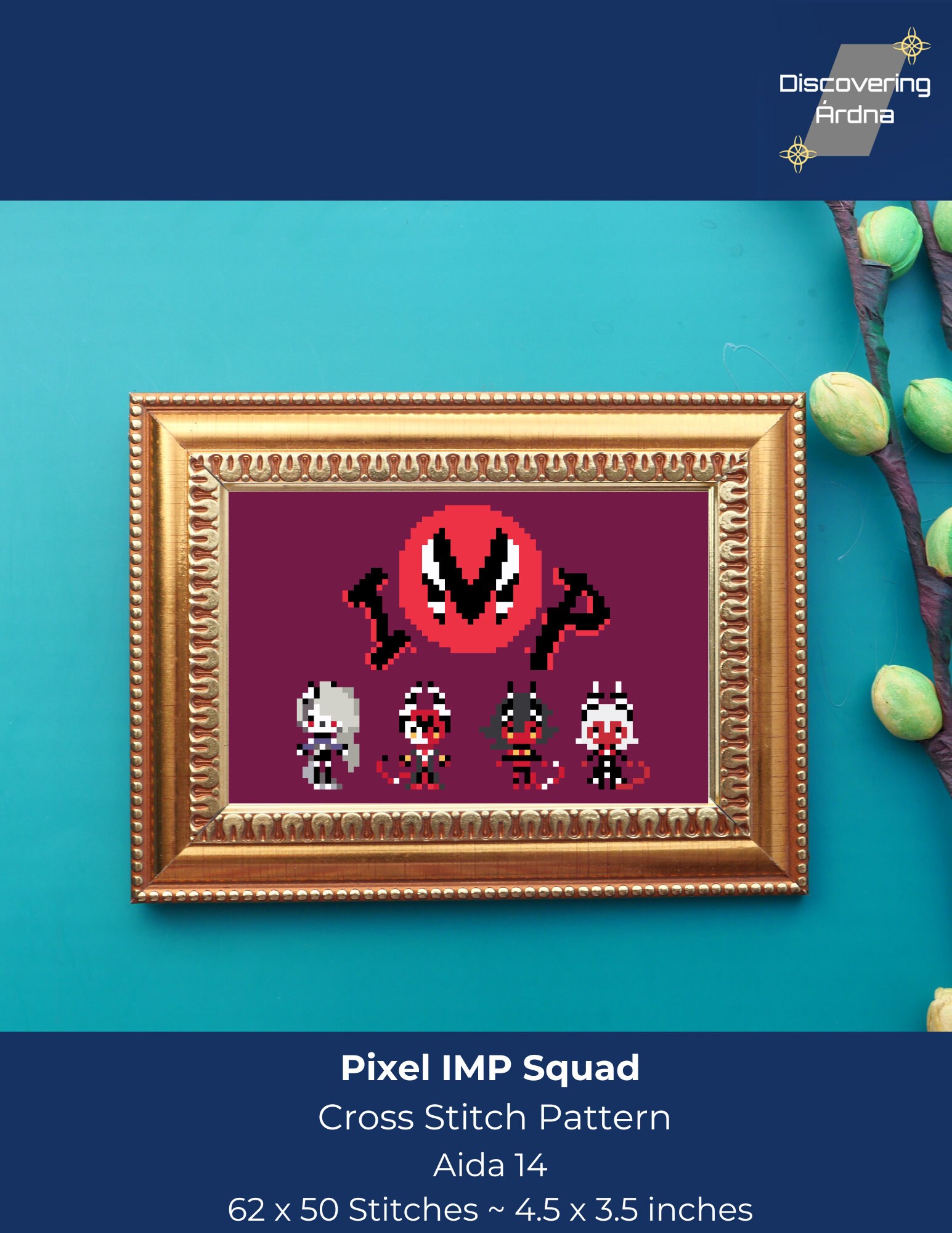 Pixel IMP Squad Cross Stitch Pattern - Etsy