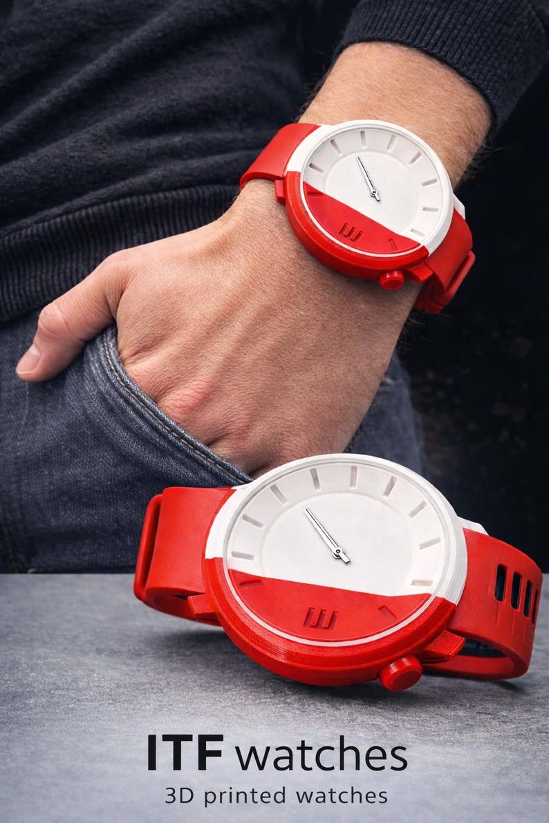 3D Printed Watch ITF Watches Unique Design - Etsy