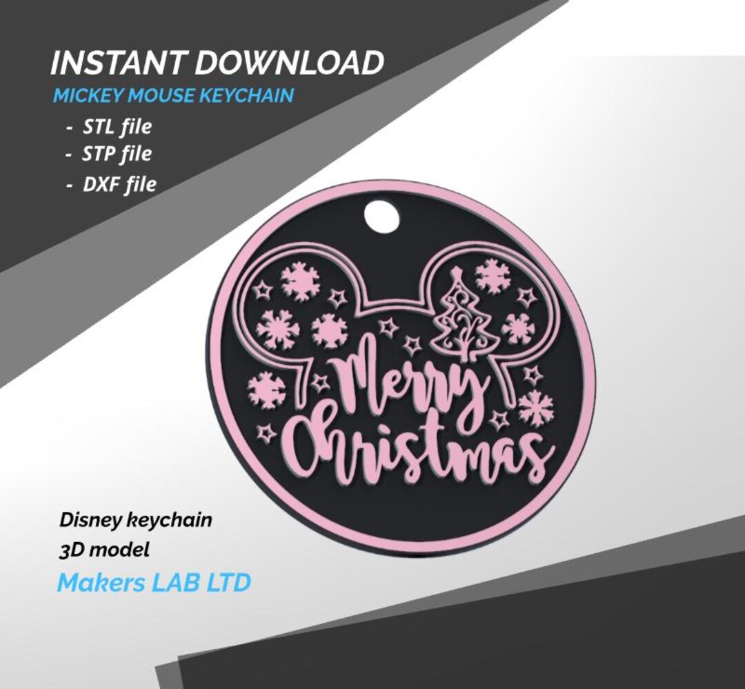 Disney Decoration 3D Print Stl, Dxf, Stp 7 - Etsy