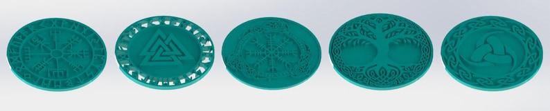 Símbolos vikingos stl, dxf, svg, stp para impresión 3D y grabado láser ...