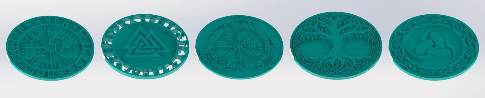 Viking Symbols Stl, Dxf, Svg, Stp for 3d Printing & Laser Engraving ...