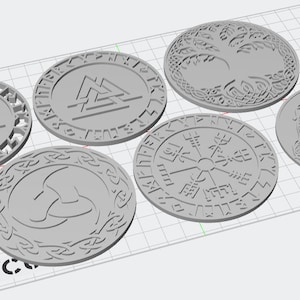 Símbolos vikingos stl, dxf, svg, stp para impresión 3D y grabado láser ...