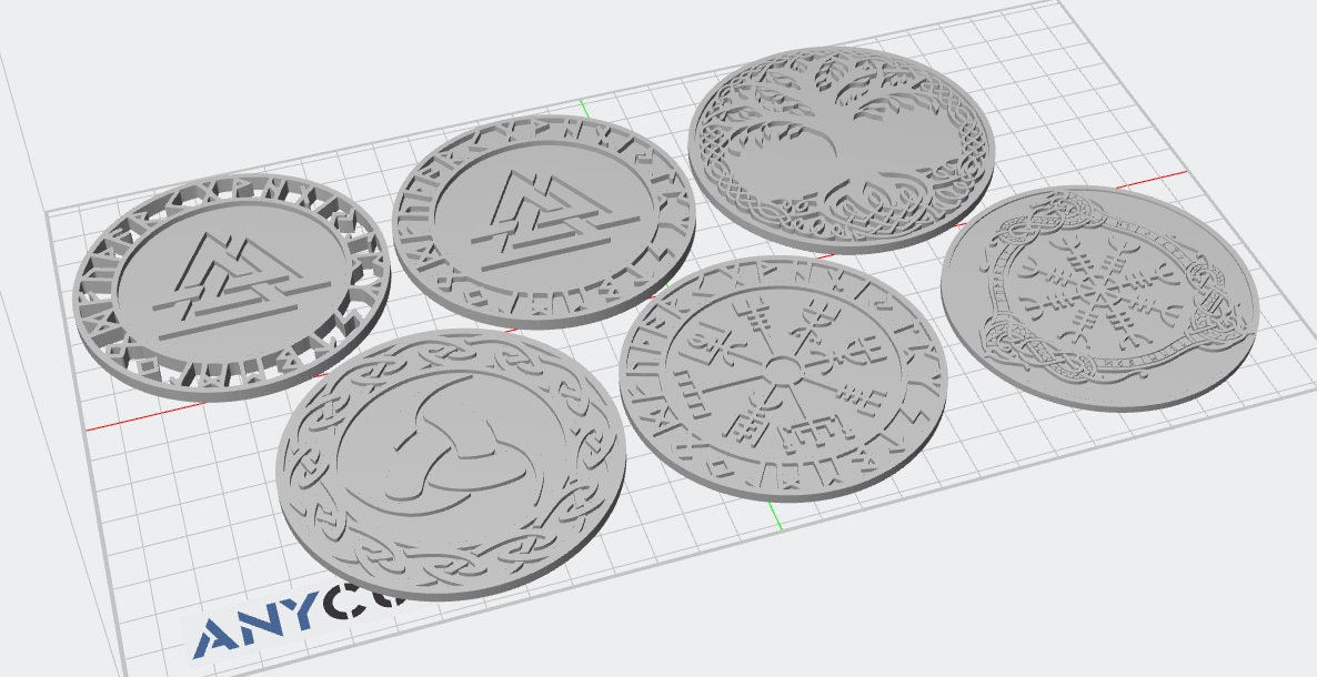 Viking Symbols Stl, Dxf, Svg, Stp for 3d Printing & Laser Engraving ...