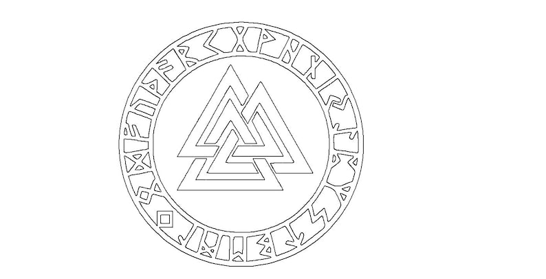 Símbolos vikingos stl, dxf, svg, stp para impresión 3D y grabado láser ...