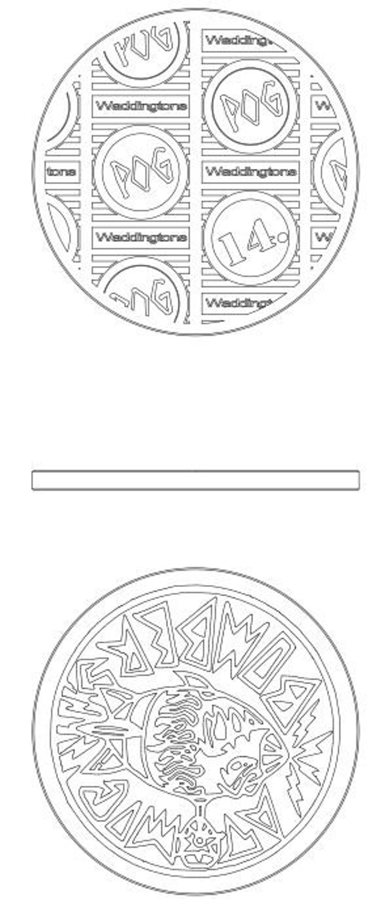 Pog Slammers Collection Set Stl Dxf Files Ultra Rare - Etsy