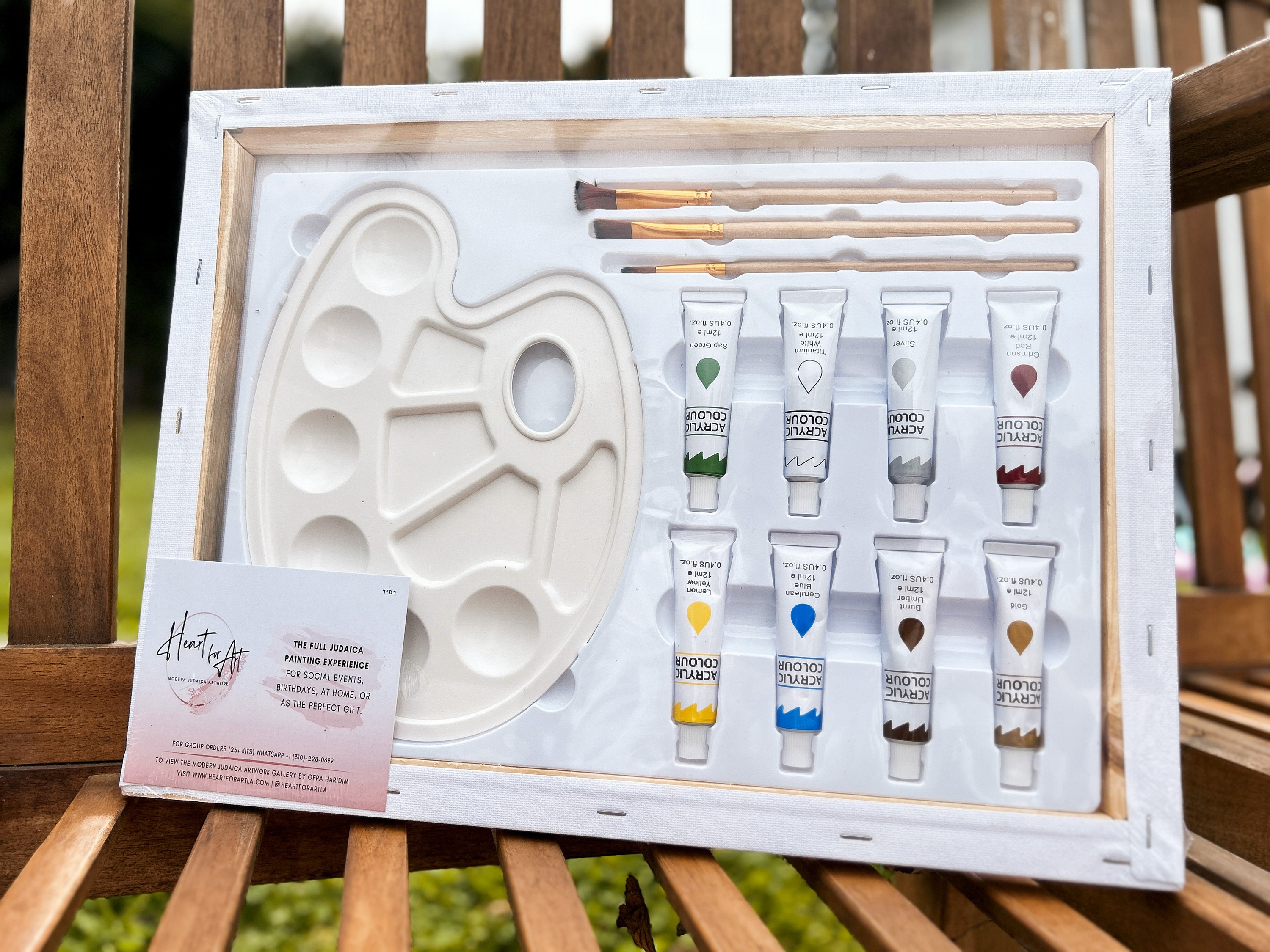 Paint Your Own Menorah - Judaica Painting Kit, DIY Jewish Art, Acrylic ...