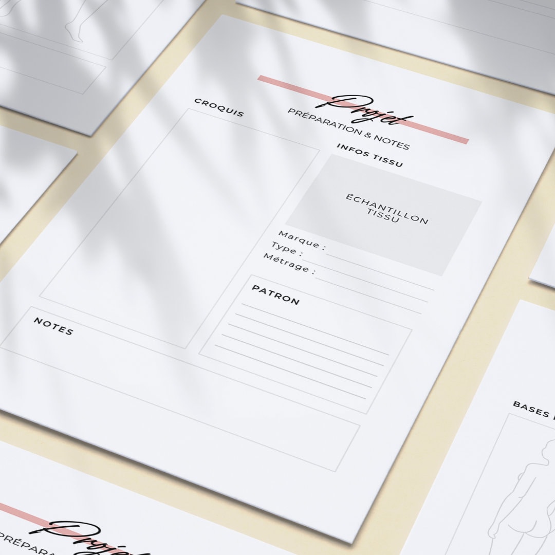 Printable PDF Sewing Planner | Sewing Notebook | Sewing Journal | A4-A5 ...