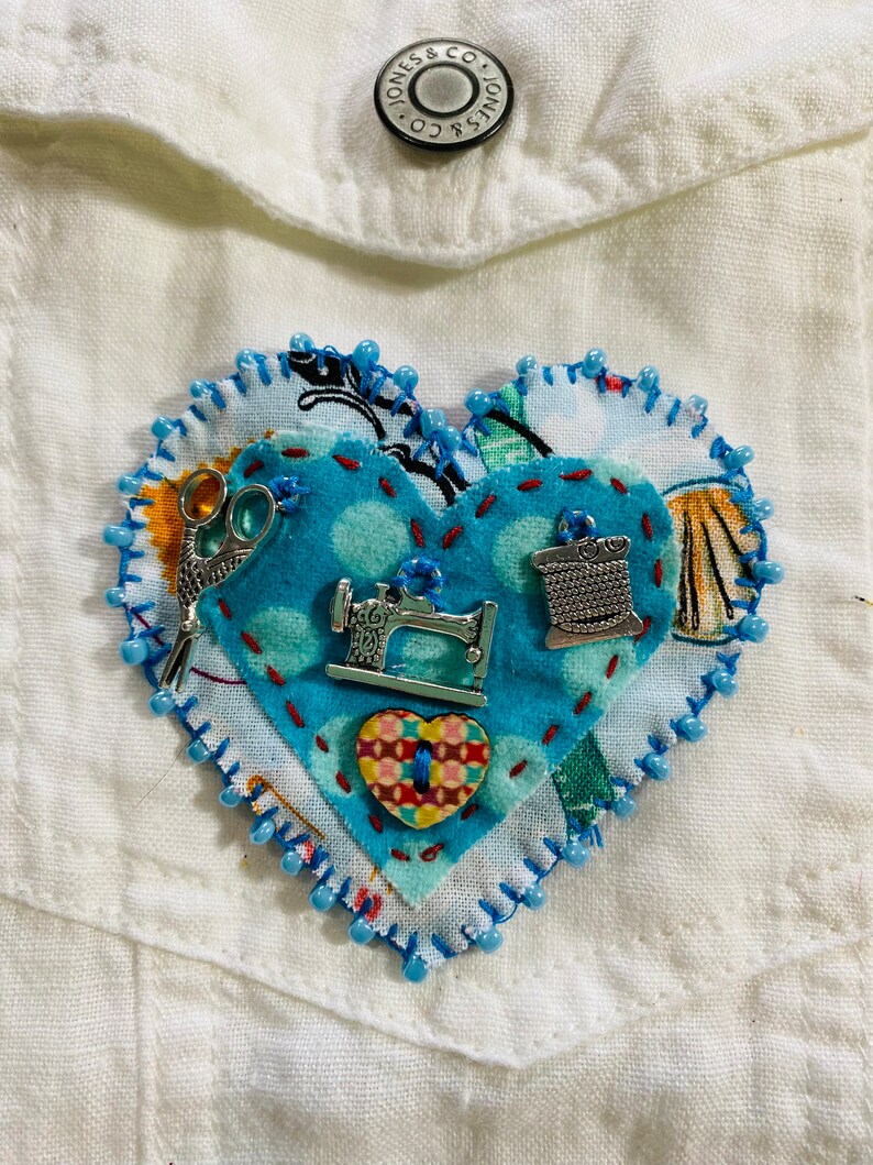 Cute Sewing Themed Fabric Pin - Etsy