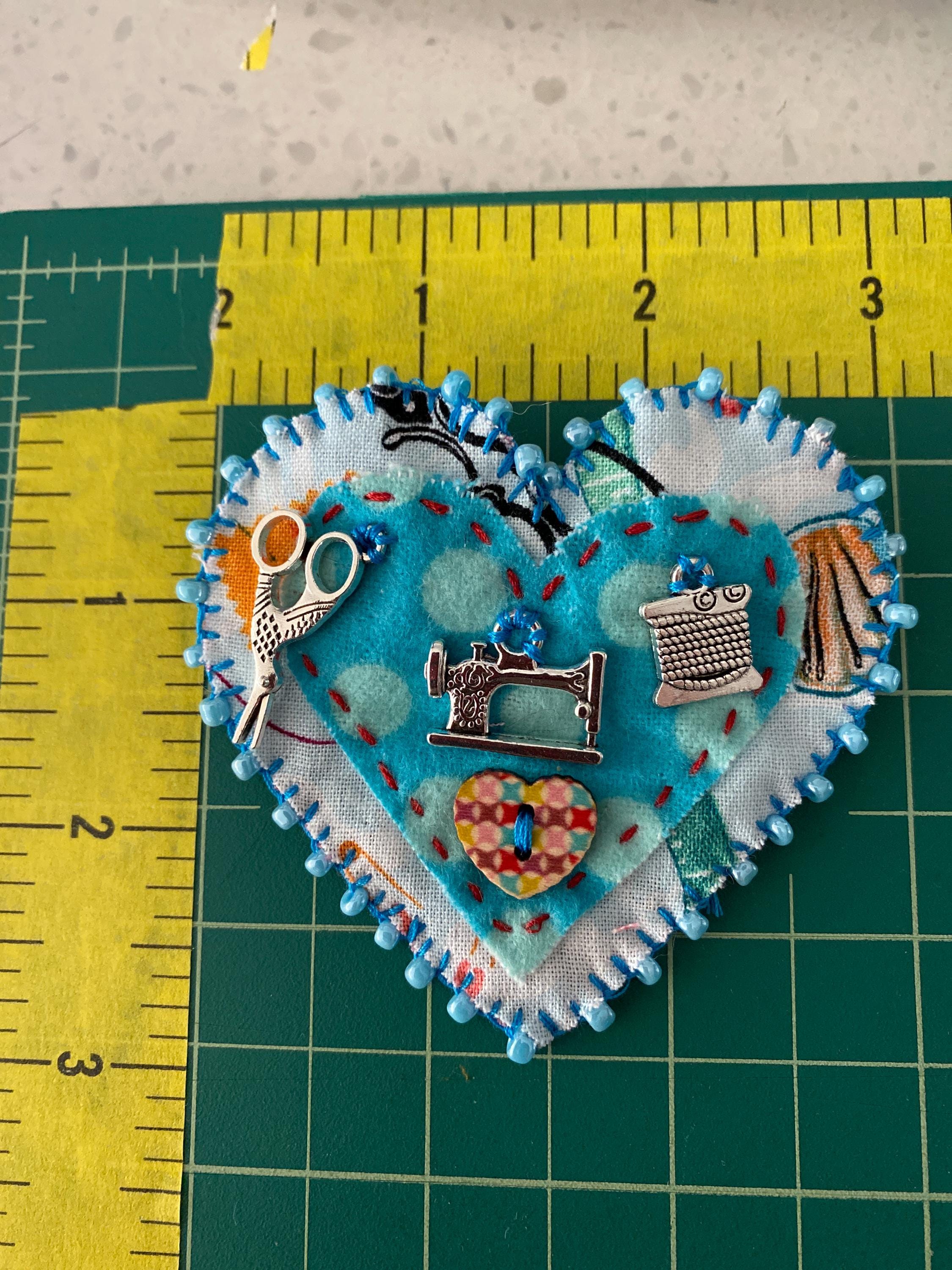 Cute Sewing Themed Fabric Pin - Etsy