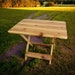 Multifunctional and Portable Wooden Table, Foldable Table for Picnic ...