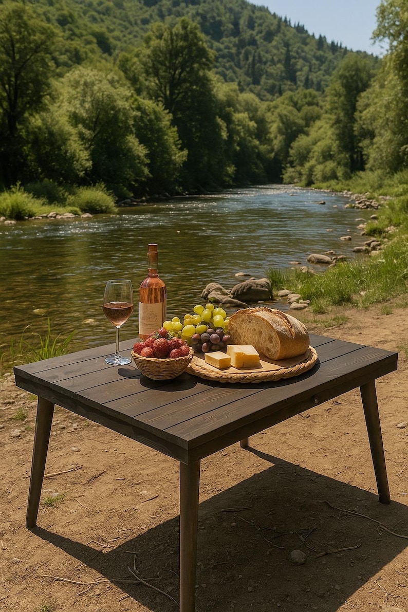 Multifunctional Foldable Boho Table, Low Seat Table, Boho Picnic Table ...