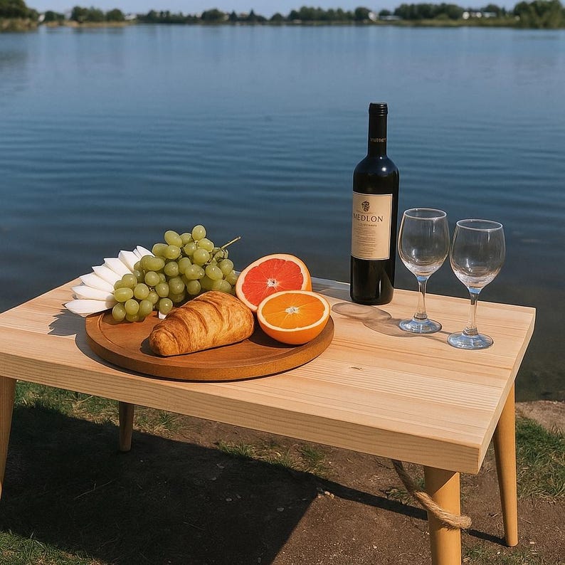 Multifunctional Foldable Boho Table, Low Seat Table, Boho Picnic Table ...