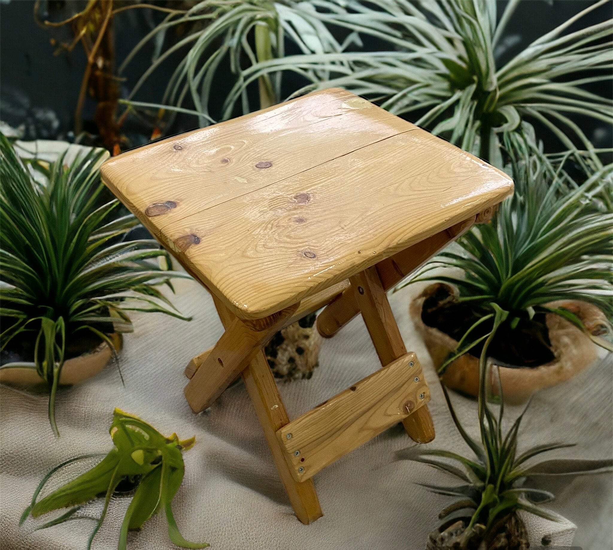 Collapsible Table, Wood Folding Table, Wooden Foldable Table ...