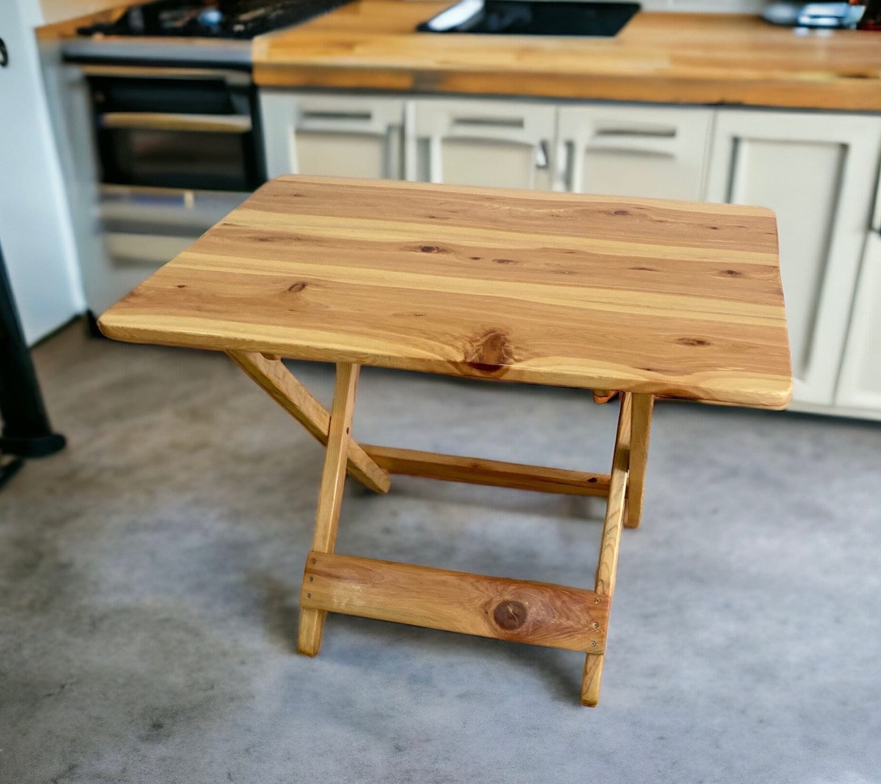 Multifunctional and Portable Wooden Table, Foldable Table for Picnic ...