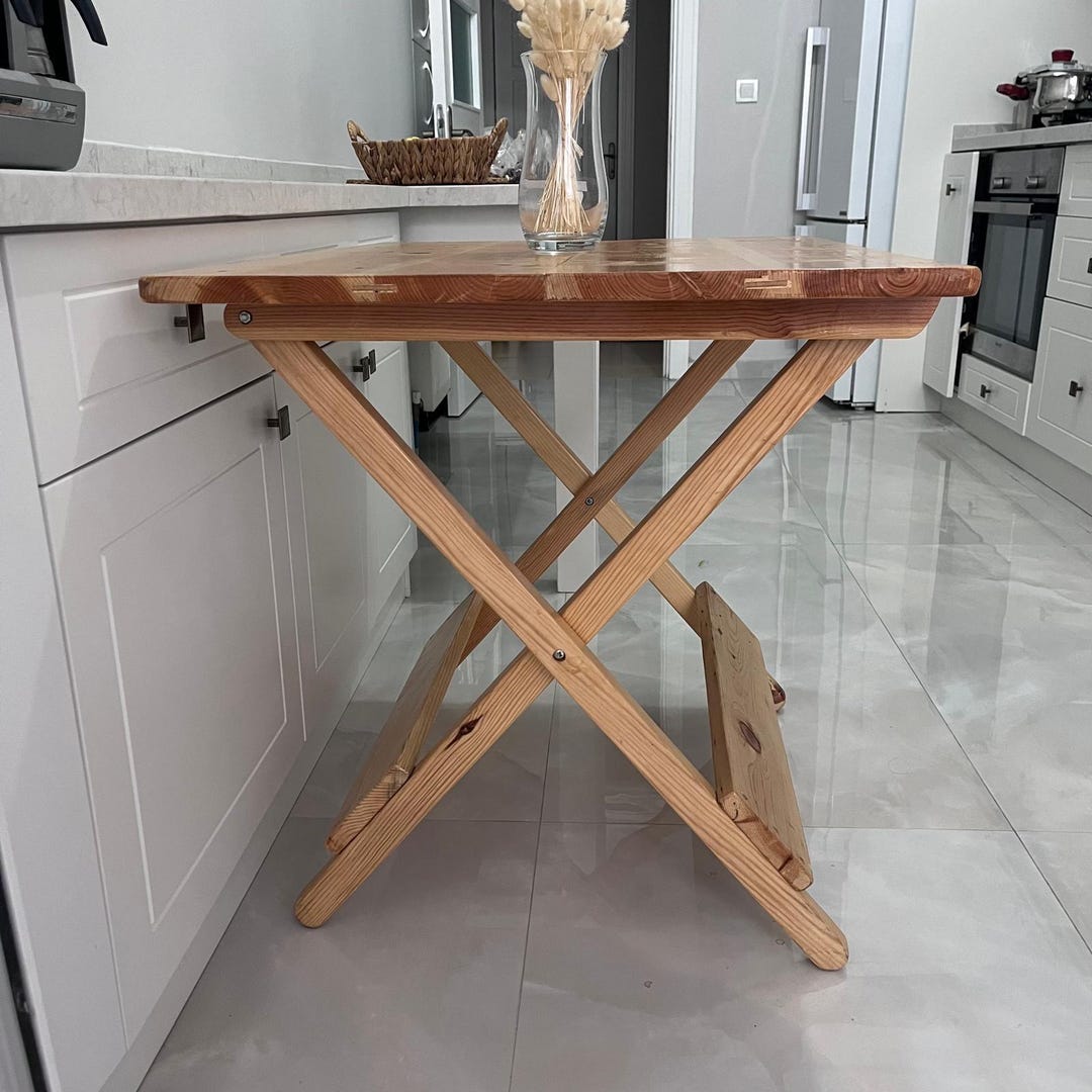 Dining Table Set, Expandable Dining Table, Foldable and Portable Dinner ...