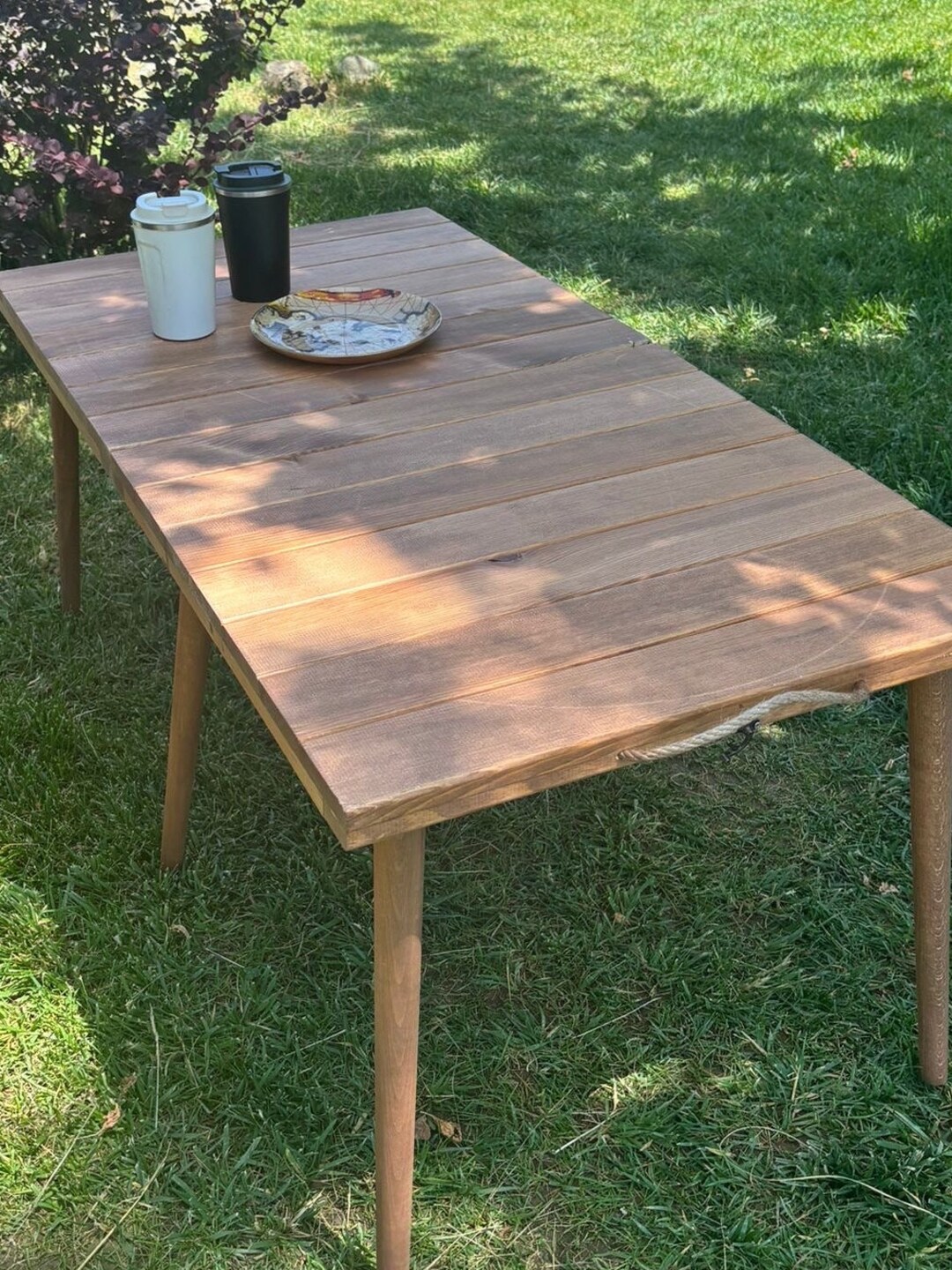 Custom Sizes Wood Table, Picnic Event Table, Bride Party Table, Outdoor ...