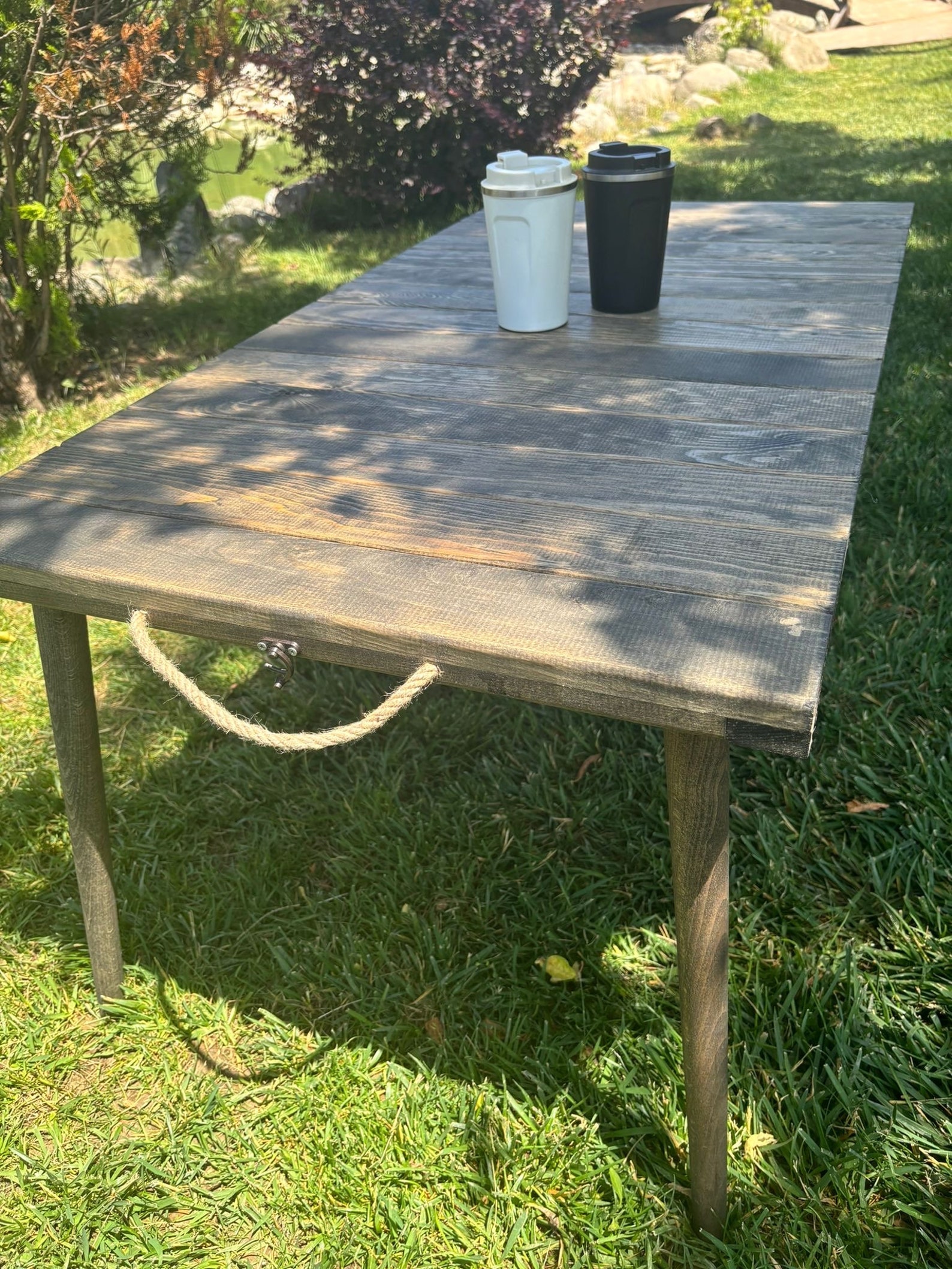 Multifunctional Foldable Boho Table, Low Seat Table, Boho Picnic Table ...