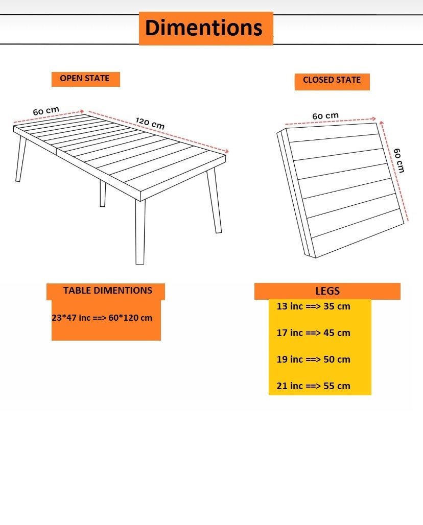 Boho Table, Special Day Table, Camp Table, Picnic Table, Caravan Table ...