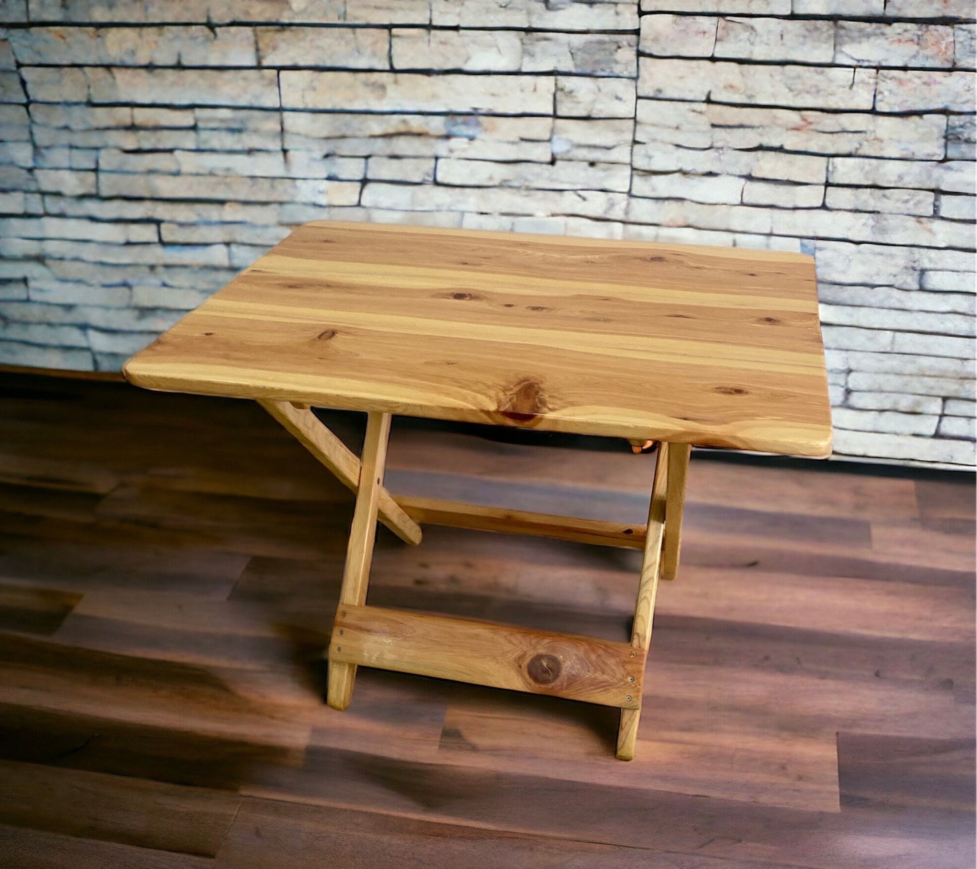 Multifunctional and Portable Wooden Table, Foldable Table for Picnic ...