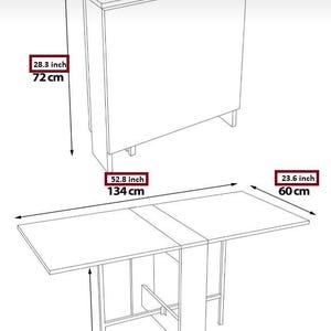 Extendible Folding Table, Portable Balcony Table, Foldable and Portable ...